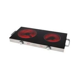 ProfiCook Infrarot-Doppelkochplatte PC-DKP 1211 edelstahl, 2.800 Watt, &Oslash; 20cm + &Oslash; 16cm