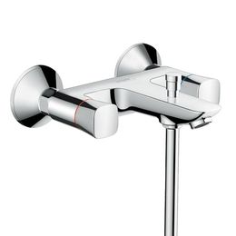 Hansgrohe Logis Aufputz-Wannenarmatur, Zweigriffmischer, 71243000,