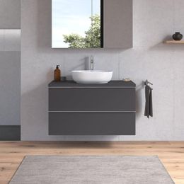 Duravit Plinero Schrank mit Luv Waschtisch, 2 Ausz&uuml;ge, 0379500000+PL8207049490000+PL8203049490000,