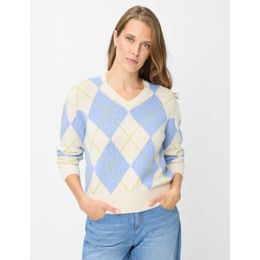 Brax Damen Strickpullover Style LANA lavender blue, mehrfarbig, Gr. 46