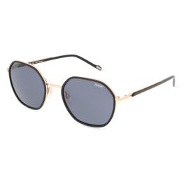 JOOP! JP 7407 | Unisex-Sonnenbrille | Fassung: Vollrand, Quadratisch, Edelstahl, Schwarz | Glasfarbe: Grau