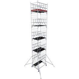 Fahrgerüst Krause "ProTec XXL Breitaufbau", grau (aluminiumfarben), B:175cm H:1.050cm, Aluminium, Gerüste, Arbeitshöhe: 11,3 Meter