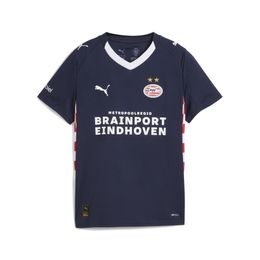 Trainingsshirt Puma "PSV Eindhoven 25/26 Ausw&auml;rtstrikot Jugendliche", M&auml;dchen, Gr. 152, wei&szlig; (navy wei&szlig; blau), Obermaterial: 100% Polyester; Rippe: 100% Polyester, bedruckt, regular fit, V-Ausschnitt, Shirts