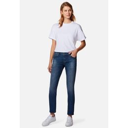 Skinny-fit-Jeans Mavi "LINDY", Damen, Gr. 25, Länge 34, blau (schwarz brushed glam), Stoff, 84% Baumwolle, 9% Polyester, 5% Viscose, 2% Elasthan, skinny fit lang, Jeans, Eng anliegende Jeans