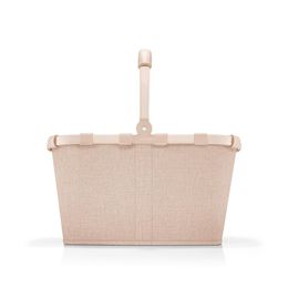 Reisenthel Einkaufskorb Carrybag frame twist coffee, Beigebraun, Textil, 22 L, rechteckig, 49x29x28 cm, Freizeit, Koffer & Taschen, Einkaufsk&ouml;rbe