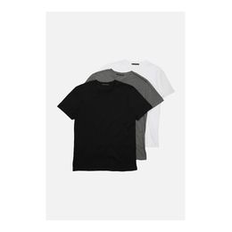 Trendyol T-Shirts Herren Gr&ouml;&szlig;e L dunkelgrau / schwarz / wei&szlig;