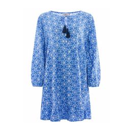 Zwillingsherz Kleid 'Jolina' Damen Gr&ouml;&szlig;e 40/42 blau / hellblau / wei&szlig; Winterkleid