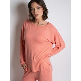 Passionata Pyjama-Oberteil "Guimauve" in Orange - 63% | Gr&ouml;&szlig;e S | Damen-loungewear