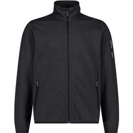 CMP Strickfleece Herren - schwarz - Gr. 52 - Polyester/Baumwolle