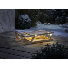 LED-Holzschlitten 50 x 24 x 16 cm