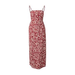 Only Kleid 'ONLJakiri' Damen Größe 34 weinrot / weiß