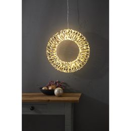 Koopmann Koopman LED-Metallkranz warmwei&szlig; 8 x 38 x 38 cm