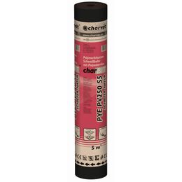 Charvat SBS-Polymerbitumen, Bitumen, Schwarz/Grau, 500 cm, 100 cm, beschiefert, grobk&ouml;rnig, Polyestervlies, Dachabdichtung