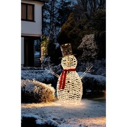 LED-Schneemann 100 LEDs kaltweiß/warmweiß Ø 54 x 120 cm