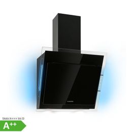 Klarstein Mirage 60 Dunstabzugshaube 550m&sup3;/h Touch-Panel RGB-Ambiente-Licht Glas Schwarz