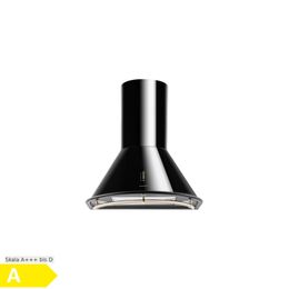 Klarstein Lumio Neo Retro-Dunstabzugshaube 60cm 610m&sup3;/h A Edelstahl schwarz Schwarz