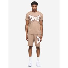 Tapout Herren T-Shirt & Shorts Set normale Passform DUNLAB
