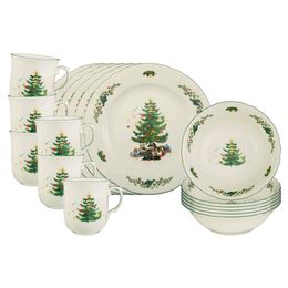 Seltmann Weiden Fr&uuml;hst&uuml;cks-Set Marieluise Weihnachten 18er Set