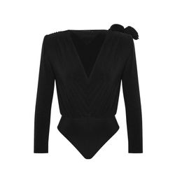 Trendyol Shirtbody Damen Gr&ouml;&szlig;e M schwarz