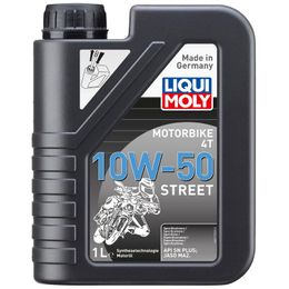 4-Takt Motor&ouml;l Liqui Moly Motorbike 4T 10W-50 Street, Synthesetechnologie, 1 Liter