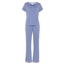 Lascana Pyjama 'Summer' Damen Gr&ouml;&szlig;e XS/S lavendel Winterkleid