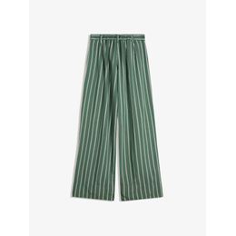 Bershka Pleat-Front Pants female Green size XL