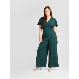 Wal G. Jumpsuit 'BETTY' Damen Gr&ouml;&szlig;e 5XL dunkelgr&uuml;n