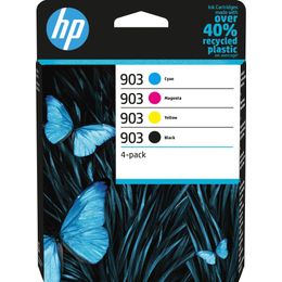 HP Nachf&uuml;lltinte "903 4er-Pack", bunt, Druckertinte, original HP Farbpatrone, Instant Ink, cyan/magenta/yellow/schwarz