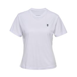 Hummel Damen Trainingsshirt "HMLPULSE TRAINING W T-SHIRT S/S", weiß, Gr. L, Obermaterial: 100% Polyester, Shirts