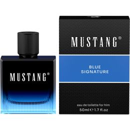 Mustang Herren Eau de Toilette "Mustang BLUE SIGNATURE for him EdT 50ml", 50mltransparent, Parfüms