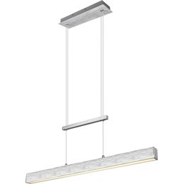 LED Pendelleuchte "PAROS", 1, H: 150cm, 1 Stk., grau, REALITY LEUCHTEN, Leuchten, über Wandschalter dimmbar, höhenverstellbar, up and down Beleuchtung
