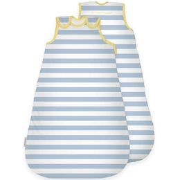 Tom Tailor HOME Baby Babyschlafsack "TT Baby-Schlafsack Streifen 90cm", L: 90cmblau, Bezug: 100% Baumwolle. F&uuml;llung: 100% Polyester, L:90cm,
