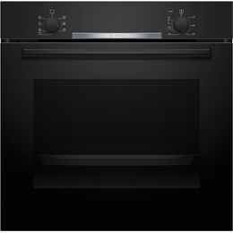 Bosch Einbaubackofen "HBA510BA3", B:59,4cm H:59,5cm T:54,8cm, schwarz, Back&ouml;fen, 3D-Hei&szlig;luft f&uuml;r gleichzeitiges Backen & Braten auf bis zu 3 Ebenen