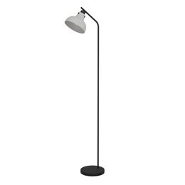 Eglo Stehlampe "MATLOCK", 1, H: 158cm, 1 Stk., grau, Wohnzimmer, Leuchten, Stehlampe, Metall in Schwarz und Grau, Lampe Wohnzimmer, E27 Fassung