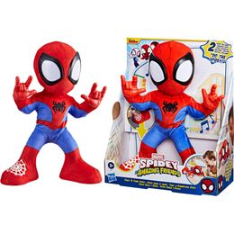Hasbro Kinder Plüschfigur "Marvel Spidey und seine Super-Freunde Tanz- & Krabbelspaß Spidey", bunt, H:31,8cm, Plüschfiguren, mit Funktion