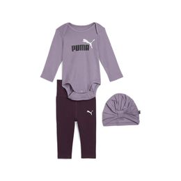 Puma Jungen Trainingsanzug "MINICATS BORN GIRLS SET", lila, Gr. 74, bedruckt, Jersey, Obermaterial: 100% Baumwolle. Obermaterial 2: 95% Baumwolle, 5%