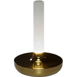 Konstsmide LED Tischleuchte "Biarritz", Ø 13,5cm H: 20,5cm, 2 Stk., gold, Leuchten, Biarritz USB-Tischleuchte, 1800/2700/4000K, dimmbar