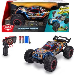 DICKIE TOYS Kinder RC-Monstertruck "RC Furious Phoenix, RTR", bunt, Kunststoff, Fernlenkfahrzeuge, mit Licht