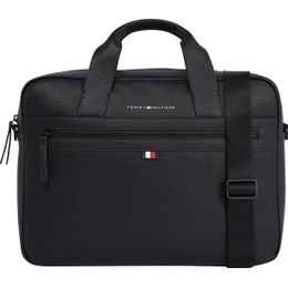 Tommy Hilfiger Herren Messenger Bag "ESSENTAIL", schwarz, Lederimitat, Taschen, mit Laptoptasche