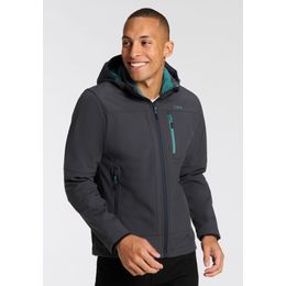CMP Herren Softshelljackeantracite, li, Gr. 46, Softshell, Obermaterial: 90% Polyester, 10% Elasthan, Jacken, Wasserabweisend & Winddicht &