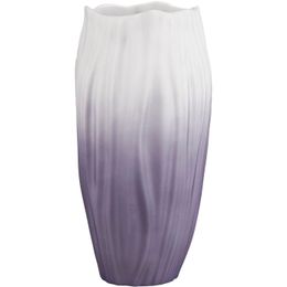 Tischvase Goebel, B:10cm H:20cm T:10cmlila, Porzellan, Vasen, "Vase Spirulina"