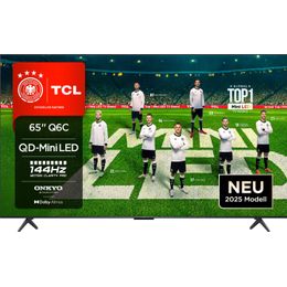 TCL Mini-LED-Fernseher "65Q6CX1", 65, schwarz, Fernseher, 4K Multi-HDR Dolby Vision, 144Hz, ONKYO Dolby Atmos, Apple Airplay 2