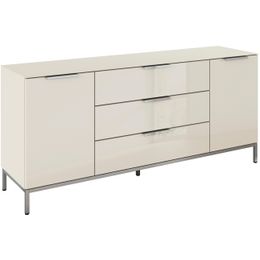 Kombikommode Rauch, B:160cm H:71cm T:42cm, beige, Holzwerkstoff, Schlafzimmer, Sideboards, "Kommode T&uuml;rkommode Sideboard Kombikommode FLIPP mit