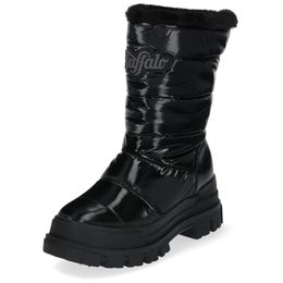 Buffalo Damen Stiefel "Buffalo Stiefel Lederimitat/Textil", Gr. 40, schwarz, Lederimitat, Textil, Schuhe