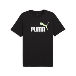 Puma Herren T-Shirt "ESS 2 COLOR NO. 1 LOGO TEE", schwarz, Gr. M, unifarben, Jersey, Obermaterial: 100% Baumwolle, Shirts