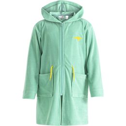 Kinderbademantel Kangaroos, gr&uuml;n, Leichtfrottier, Hausm&auml;ntel, "Kira, Ideal f&uuml;r Zuhause, Schwimmbad oder im Urlaub", modernen, sportliches Design,