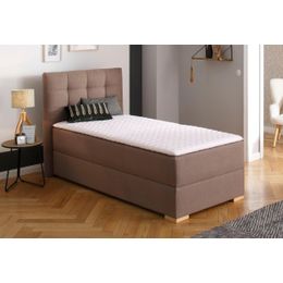 Boxbett Home Affaire, B:104cm L:210cm, braun, Komplettbetten, "Olivet mit Bettkasten", in 4 Farben, 4 Breiten, 2 Matratzenarten, auch in &Uuml;berl&auml;nge
