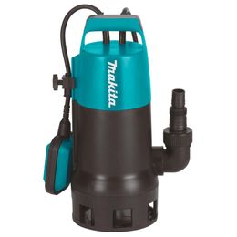 Elektropumpe Makita, B:16cm H:38cm L:16cm, blau, Pumpen, "Elektro-Tauchpumpe »PF1010«", 1.100 W, 14.400 l/h, 1 1/2 Schlauchanschluss