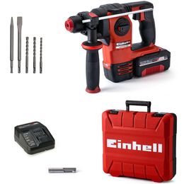 Einhell Akku-Bohrhammer "HEROCCO Kit +5", B:360mm H:120mm L:400mm, schwarz, Bohrmaschinen, Inkl. Akku 18V/3Ah, Ladegerät, Bit- Adapter, Bohrer,