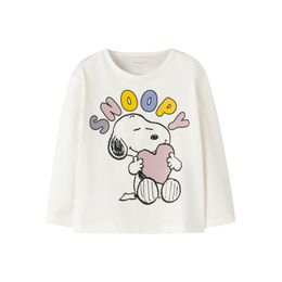 name it Shirt 'NMFDREMA SNOOPY' M&auml;dchen Gr&ouml;&szlig;e 92 gelb / mauve / schwarz / wei&szlig;